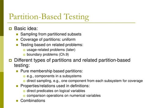 Ppt Chapter 8 Coverage And Usage Testing Based On Checklists And