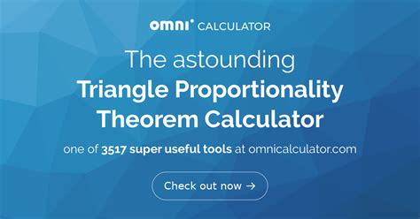 Triangle Proportionality Theorem Calculator