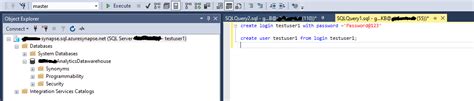 Unable To View Tables And Views Object Explorer In Ssms Synapse