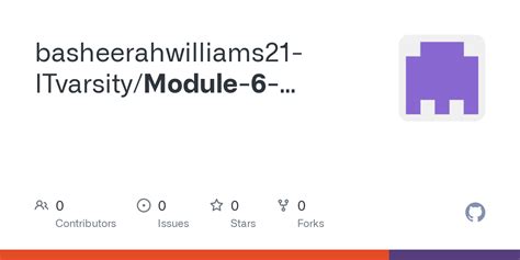 Github Basheerahwilliams21 Itvarsitymodule 6 Assessment 2