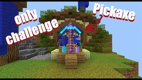 Minecraft Bedwars Pickaxe Only Challenge Youtube
