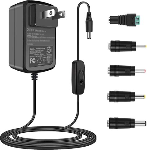 Amazon.com : 24V 1A AC Adapter 100V-240V AC to DC Power Supply Adapter ...