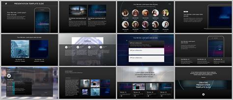 웹 사이트 디자인 프리젠 테이션 포트폴리오를위한 벡터 템플릿 트렌디 한 기술 디자인 현대 전기 음악 프리젠 테이션 슬라이드 전단지 전단지 전단지 브로셔 커버 연례 보고서를