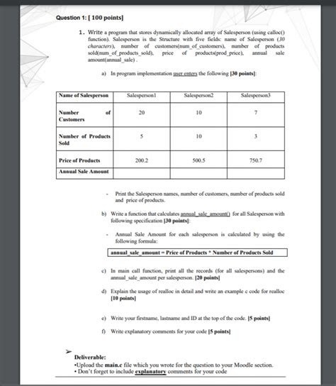 Solved Question 1 100 Points 1 Write A Program That