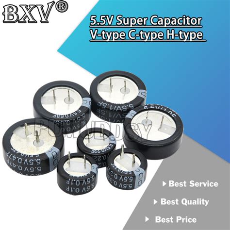 55v Super Capacitor 01f 022f 033f 047f 1f 15f 40f V Type C Type