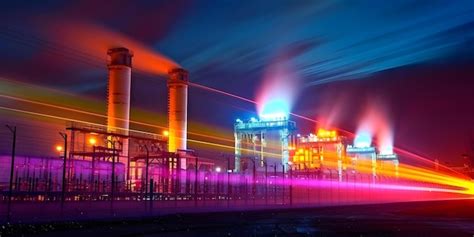 Premium Photo Generating Electricity From Burning Natural Gas In