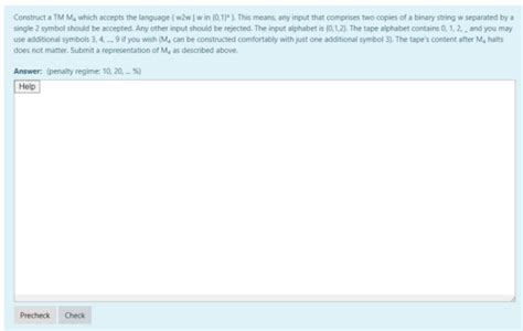 it wants a diagram construct a tm m4 which accepts the language [w2w