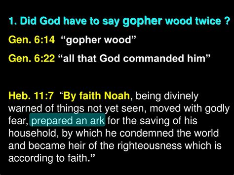 Ppt Noah And Gopher Wood Powerpoint Presentation Free Download Id 9177749