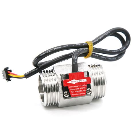 Fidemm Yf B10 S Dc24v Ss304 Hall Water Flow Sensor G1 Inch