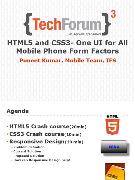 Presentation Html5 And Css3 Pdf Responsive Web Design Cascading