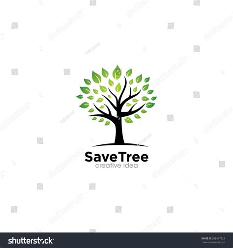 Tree Creative Concept Logo Design Template Stock Vector Royalty Free Shutterstock