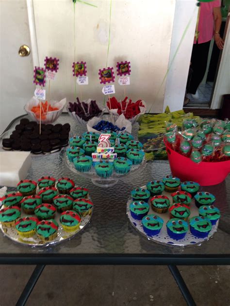 💚 Tmnt Dessert Table 💚