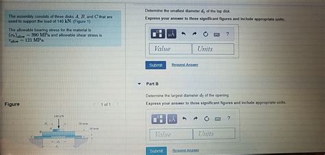 solved the assembly consists of three disks a b and c that