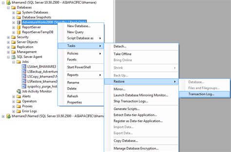 Sql Server Dba Failover And Failback In Logshipping Mssql Server 2008 R2