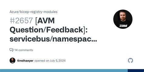 [avm question feedback] servicebus namespace topics subcriptions rules
