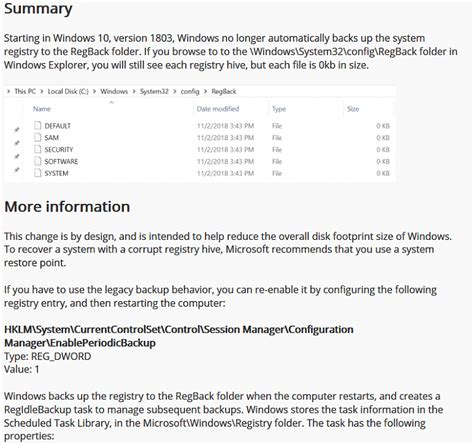 Enable Automatic Backs Up Of System Registry Page 5 Windows 10 Forums