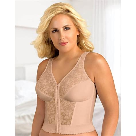Exquisite Form Fully® Front Close Wirefree Longline Posture Bra With