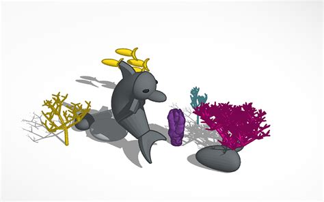 3d Design Dolphin Tinkercad