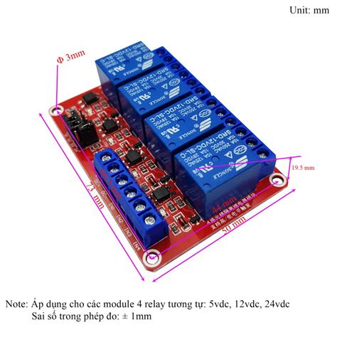 Module 4 Relay Kích H L 5VDC Nshop