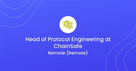 On Linkedin Head Of Protocol Engineering At Chainsafe