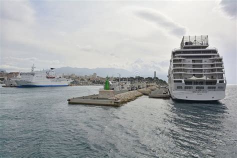 Cruise Ships And Ferries At Split Harbour Croatia Editorial Stock