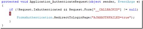 Ajax Callbacks And Forms Authentication Damir Dobric Posts