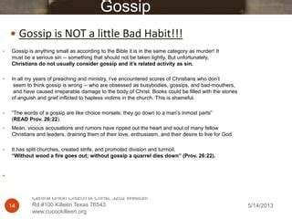 Guarding Against Gossip Pptx