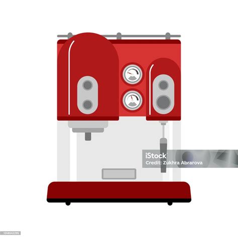 컵 아이콘이있는 커피 머신은 가정 레스토랑 카페 또는 사무실에서 사용할 수 있습니다 플랫 디자인 스타일 벡터 그림입니다 부엌강철
