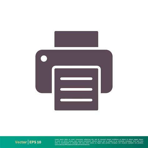 Premium Vector Printer Icon Vector Logo Template Illustration Design Vector Eps 10