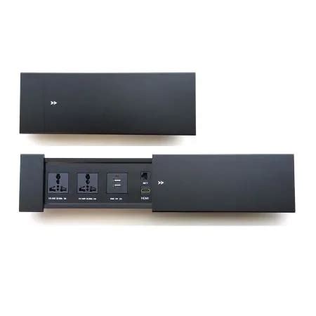 Hidden Slide Cover Desktop Socket Box Space Hub