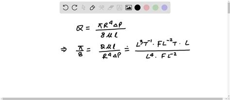 The Volume Rate Of Flow Q Through A Pipe Containing A Slowly Moving Liquid Is Given By The
