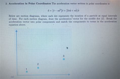 Solved 3 Acceleration In Polar Coordinates The