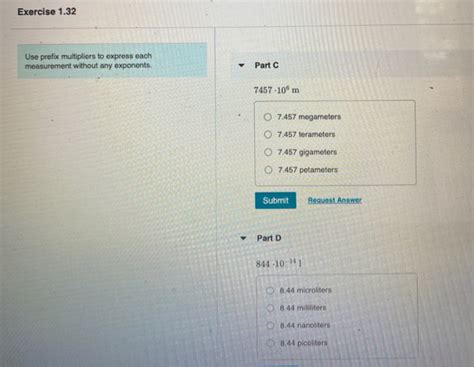 Solved Exercise 132 Use Prefix Multipliers To Express Each
