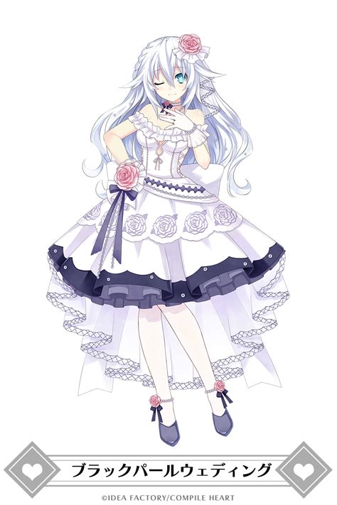 Black Heart Neptunia Mainichi Compile Heart Neptune Series Highres 1girl Aqua Eyes