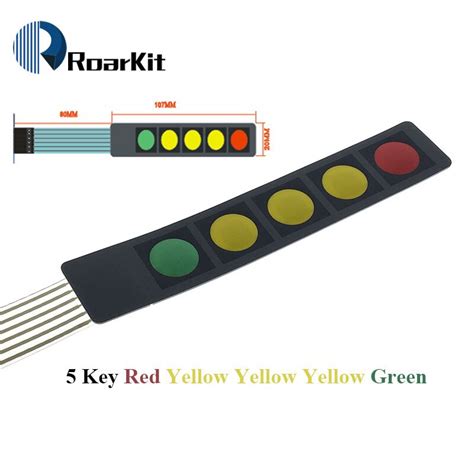 1 2 3 4 5 鍵按鈕薄膜開關 3 4 4x5 矩陣陣列鍵盤 1x6 鍵盤帶 Led 控制面板墊 Arduino D 蝦皮購物