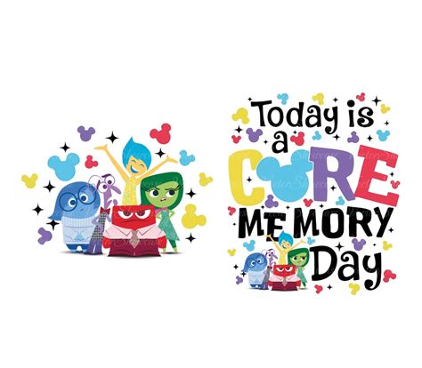 Today Is A Core Memory Day Bundle Png Inside Out 2 Png All The Feels Png Anger Sadness Joy