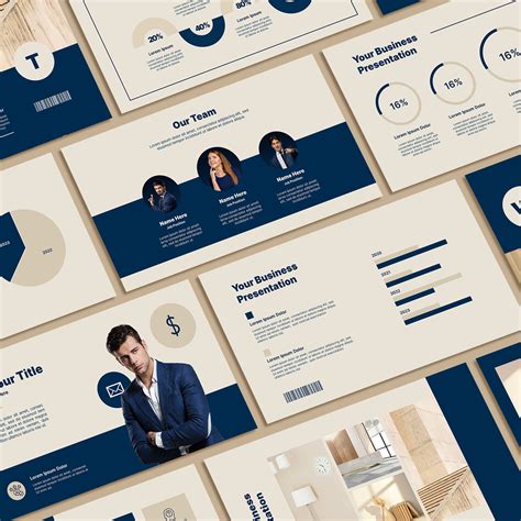 Minimal Blue Powerpoint Template Ppt Minimalist Persentation Slide