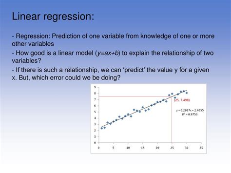 Ppt T Tests Anovas And Regression And Their Application To The Statistical Analysis Of