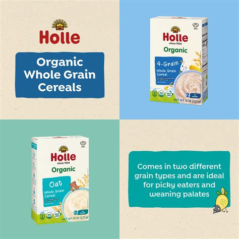 Holle Cereal Orgánico Para Bebés Cereales Integrales Cereales De 4