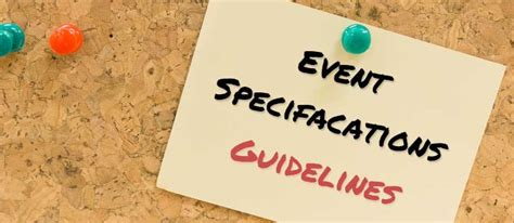 Creating An Event Specification Guide Your Key To Successful Event
