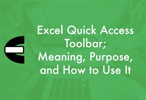 want to know much more about excel quick access toolbar learn this