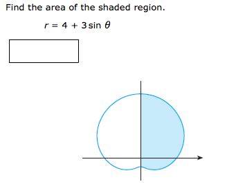 Solved Fnd The Area Of The Shaded Region Use Polar Chegg