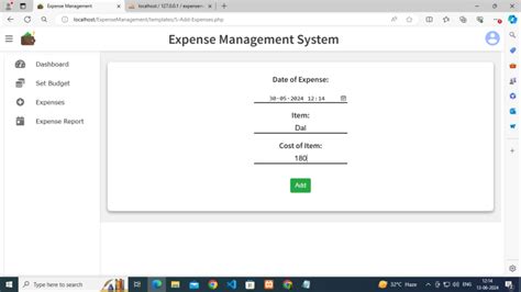Responsive Expense Management System Using Php Project In Php With Source Code And Report