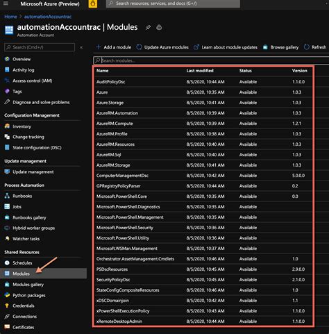 Azurerm Automation Account Does Not Add Default Modules To Terraform State Resulting In Errors