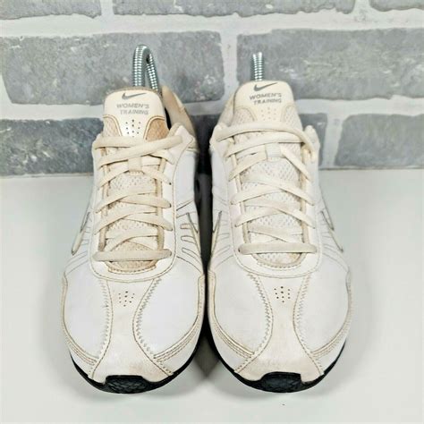 Size 7 5 Nike Air Exceed Leather White Silver W For Sale Online Ebay