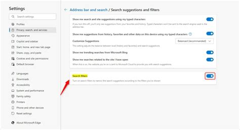 How To Enable Disable Address Bar Filters In Edge Geek Rewind