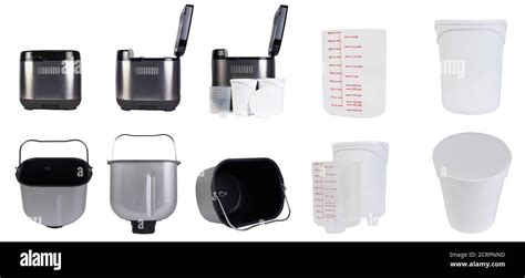 Bread Maker Isolated On White Background Home Electronic Programmable Bread Baker And