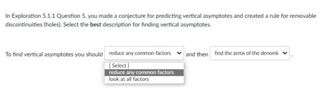 solved 5 use your conjecture to predict where the rational