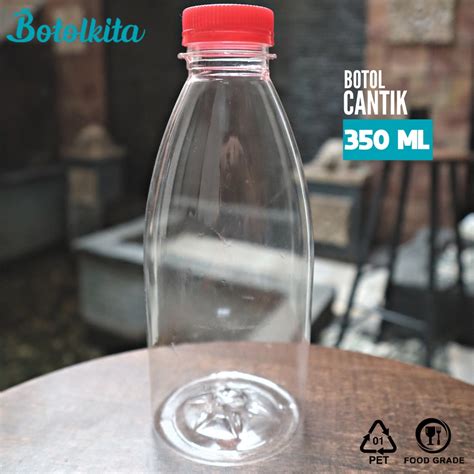 Jual Botol Plastik Cantik Tipis 350ml Botol Plastik Valencia 350ml Isi 77 Pcs Short Neck