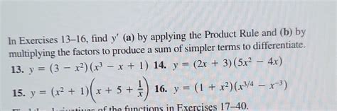 solved in exercises 13 16 find y′ a by applying the